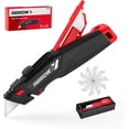 Retractable Utility Knife, Quick-Change Box Cutter with Blade Storage ...