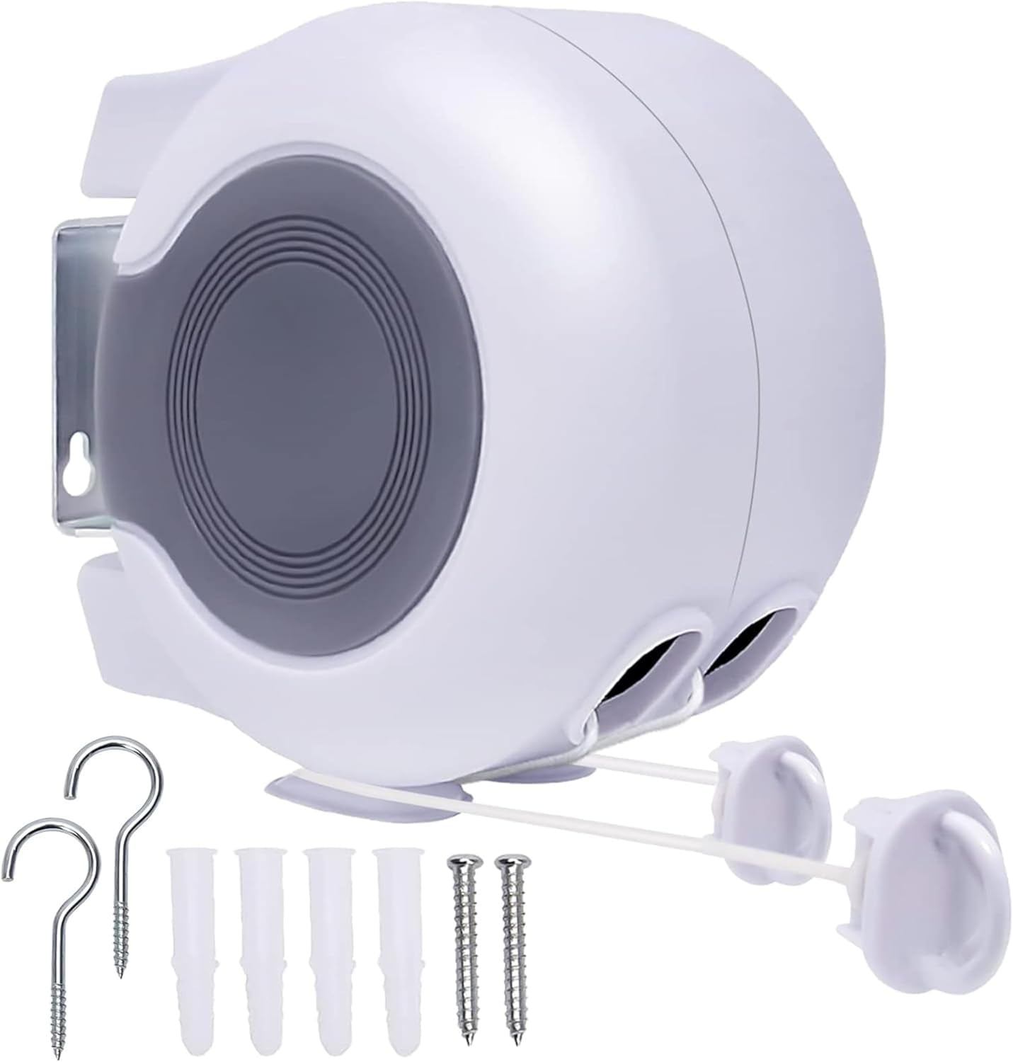 Retractable Washing Line Outdoor Indoor, Wall Mounted Clothes Airer ...