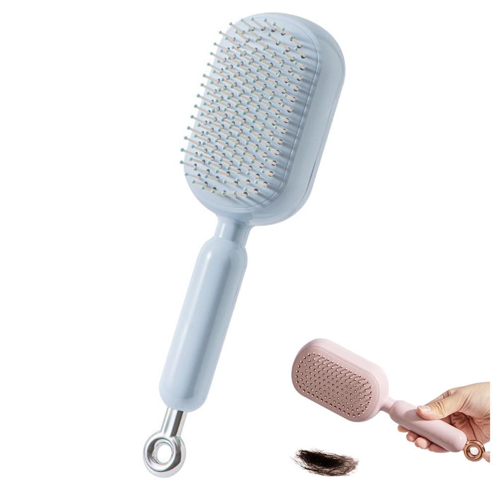 Retractable cushion massage comb,Self Cleaning Hair Brush,Detangling ...