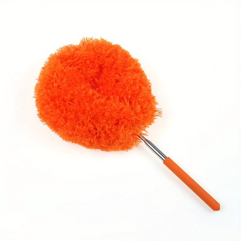 Retractable microfiber dust cleaning mop, metal pole flexible dust ...