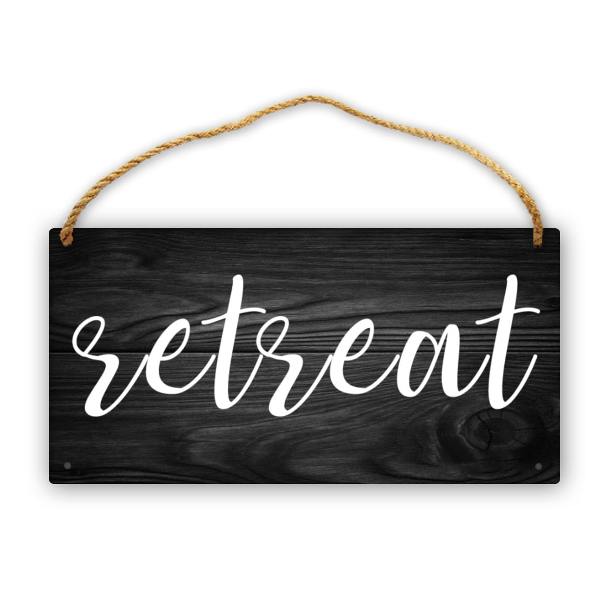 Retreat Country Style Wall Decor Wooden Signs Rustic Hanging 12 X 6 ...