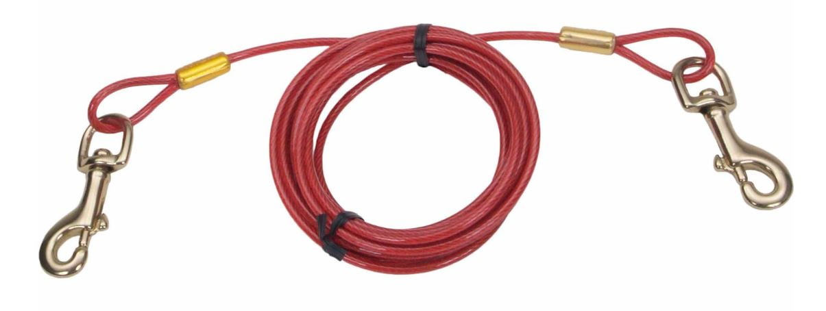 Retriever 15 ft Large Dog Tie Out Cable 89090 - Up to 80 lb Capacity ...