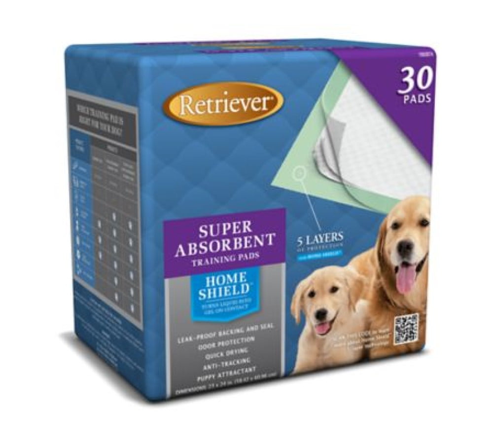 Retriever Absorbent Dog Training Pads, 23in x 24in, Leak Proof, Home ...