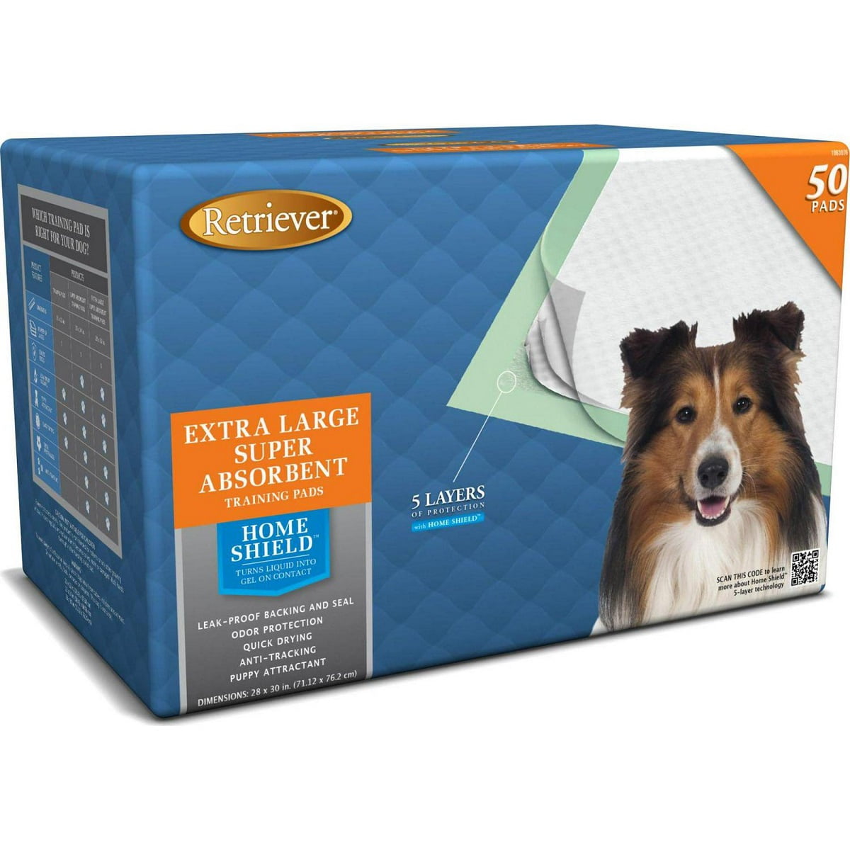 Retriever ASL1063076 28 x 30in Super Absorbent XL Dog Training Pads ...