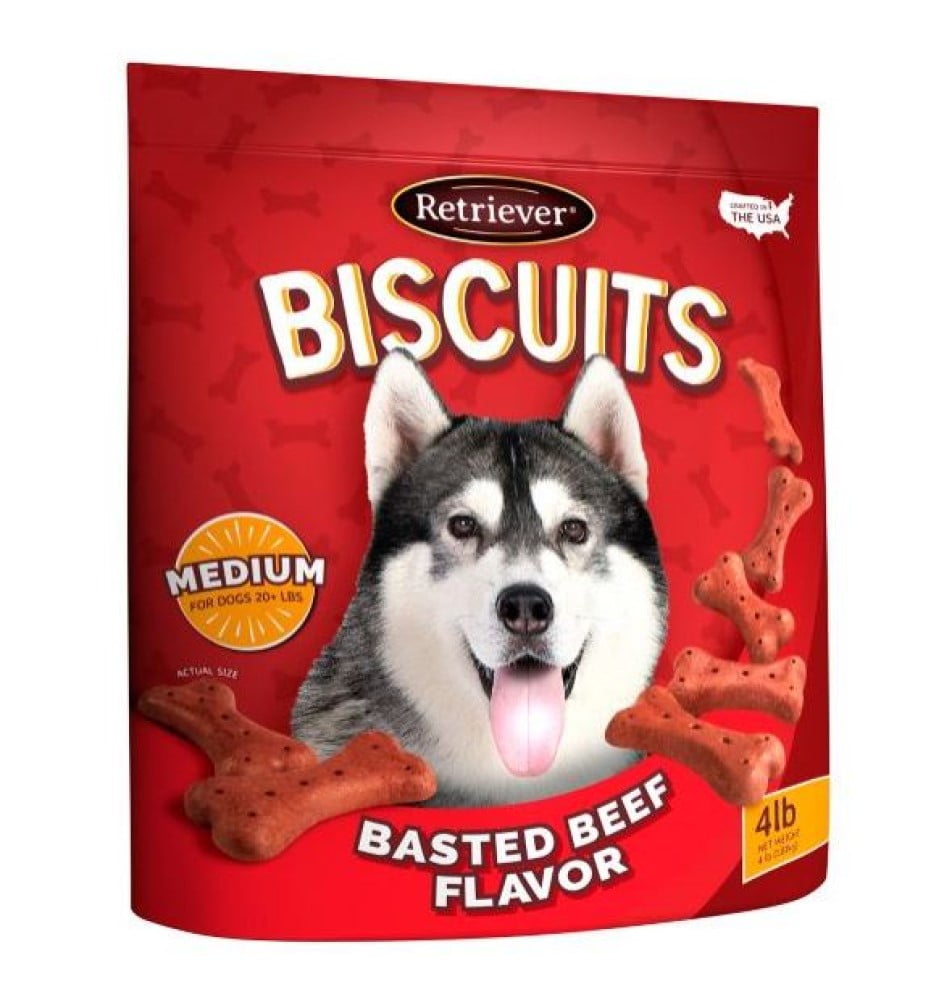 Retriever Biscuits 7981896739 4lb Medium Basted Beef Flavor Bones Dog ...