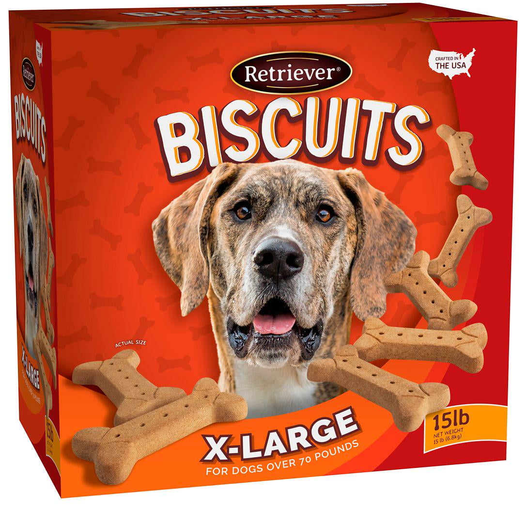 Retriever Extra Large Milk Flavor Dog Biscuit Treats, 15 lb. - Walmart.com
