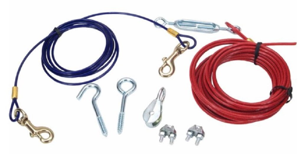 Retriever Medium Aerial Dog Tie Out Cable, 25 ft., Up to 50 lb ...