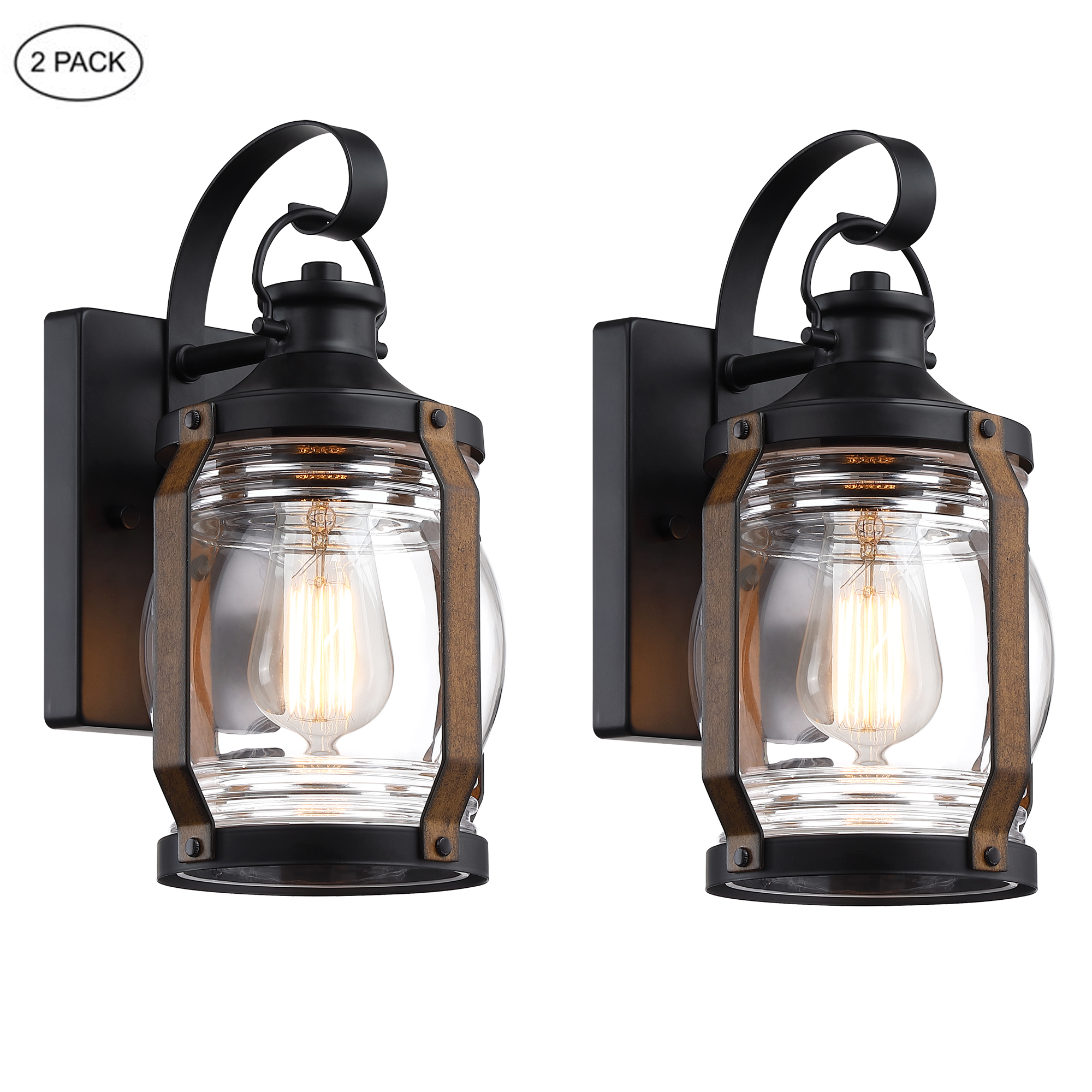 John Timberland Moray Bay Mission Outdoor Wall Light Fixture Black ...