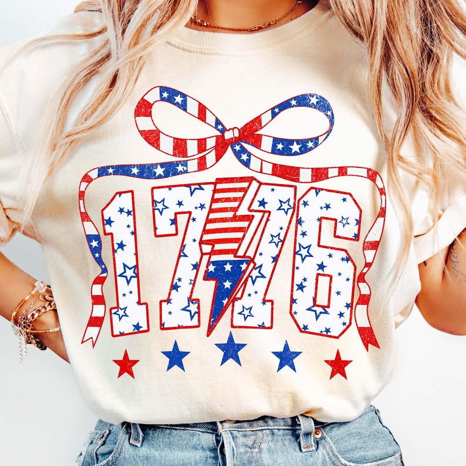 Retro 1776, America 4th of July, Memorial Day, Girly USA , Independence ...