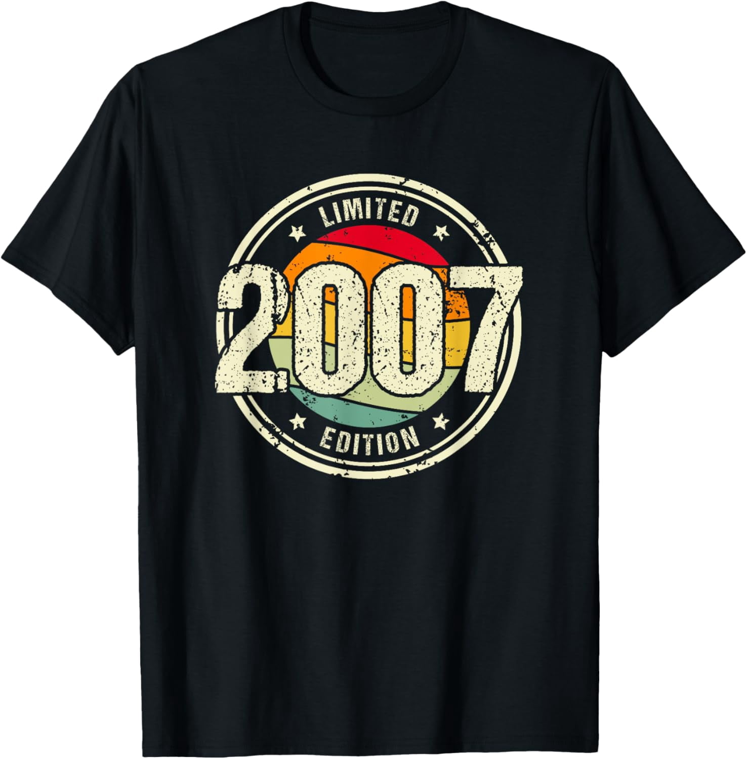 Retro 18 Year Old Vintage 2007 Limited Edition 18th Birthday T-Shirt ...