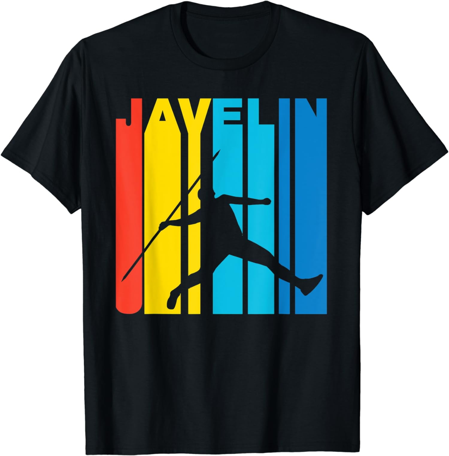Retro 1970's Style Javelin Throw Track And Field T-Shirt - Walmart.com