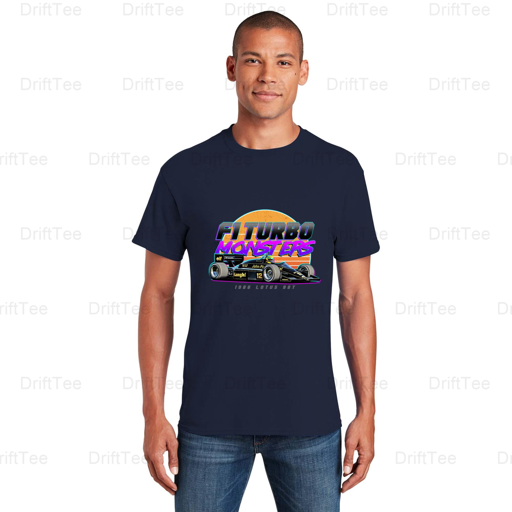 Retro 1986 Lotus F1 Turbo Monsters 80s Racing Fan Senna Motorsport T ...