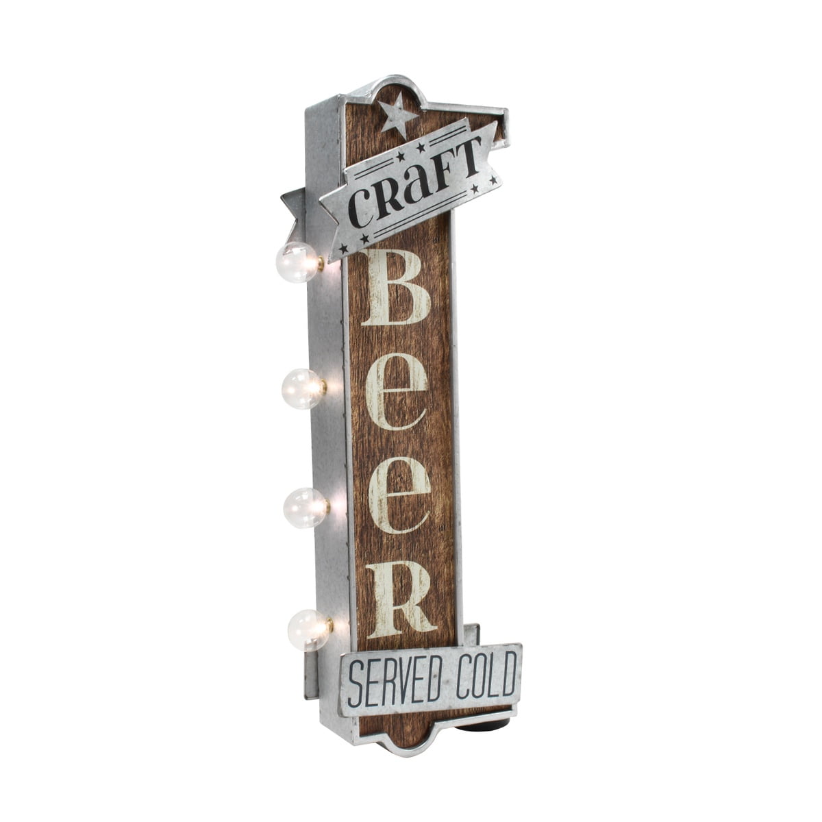 Retro 3D Marquee LED Light Cold Craft Beer Sign Man Cave Garage Decor ...