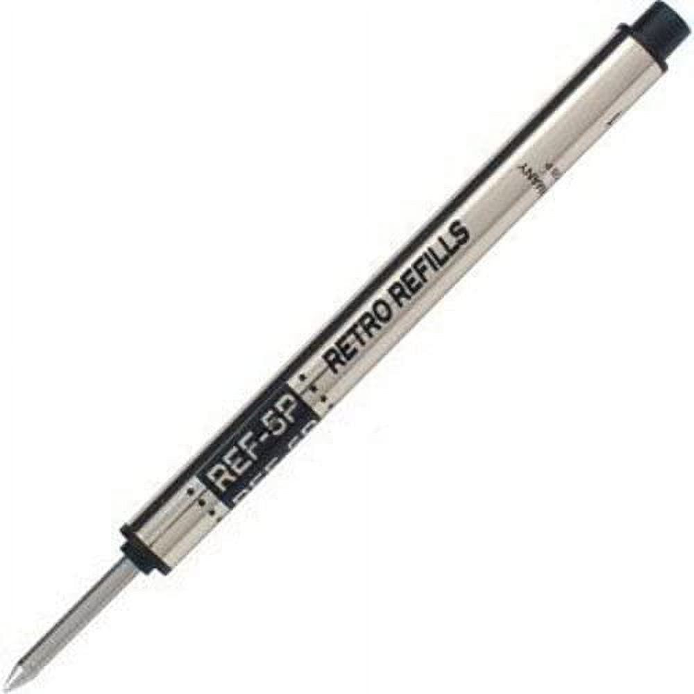 Retro 51 Small Black Capless Roller Ball Ink Refill REF5P - Walmart.com