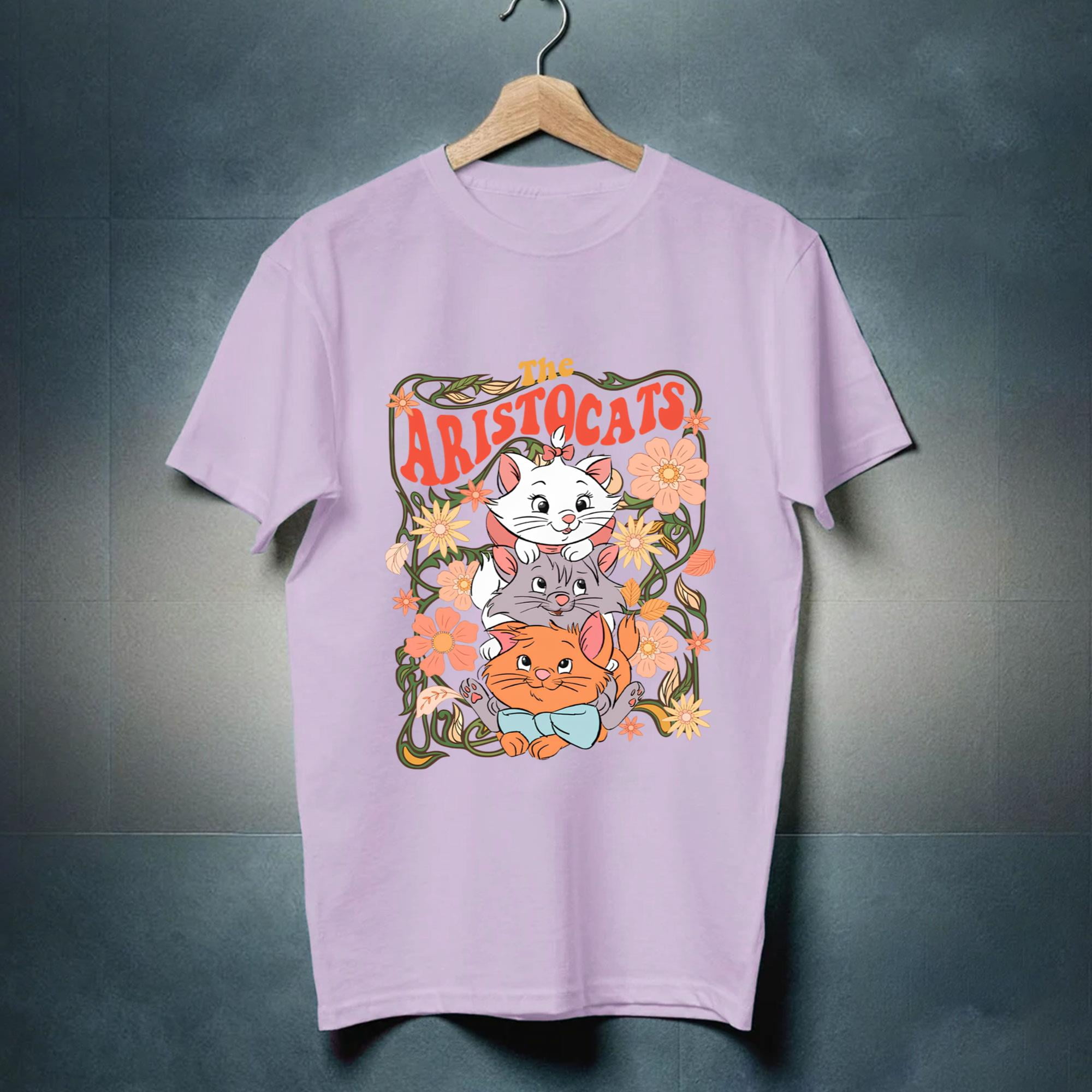 Retro 70s Floral Cat Design Shirt, Adorable Kittens, Family Vacation ...