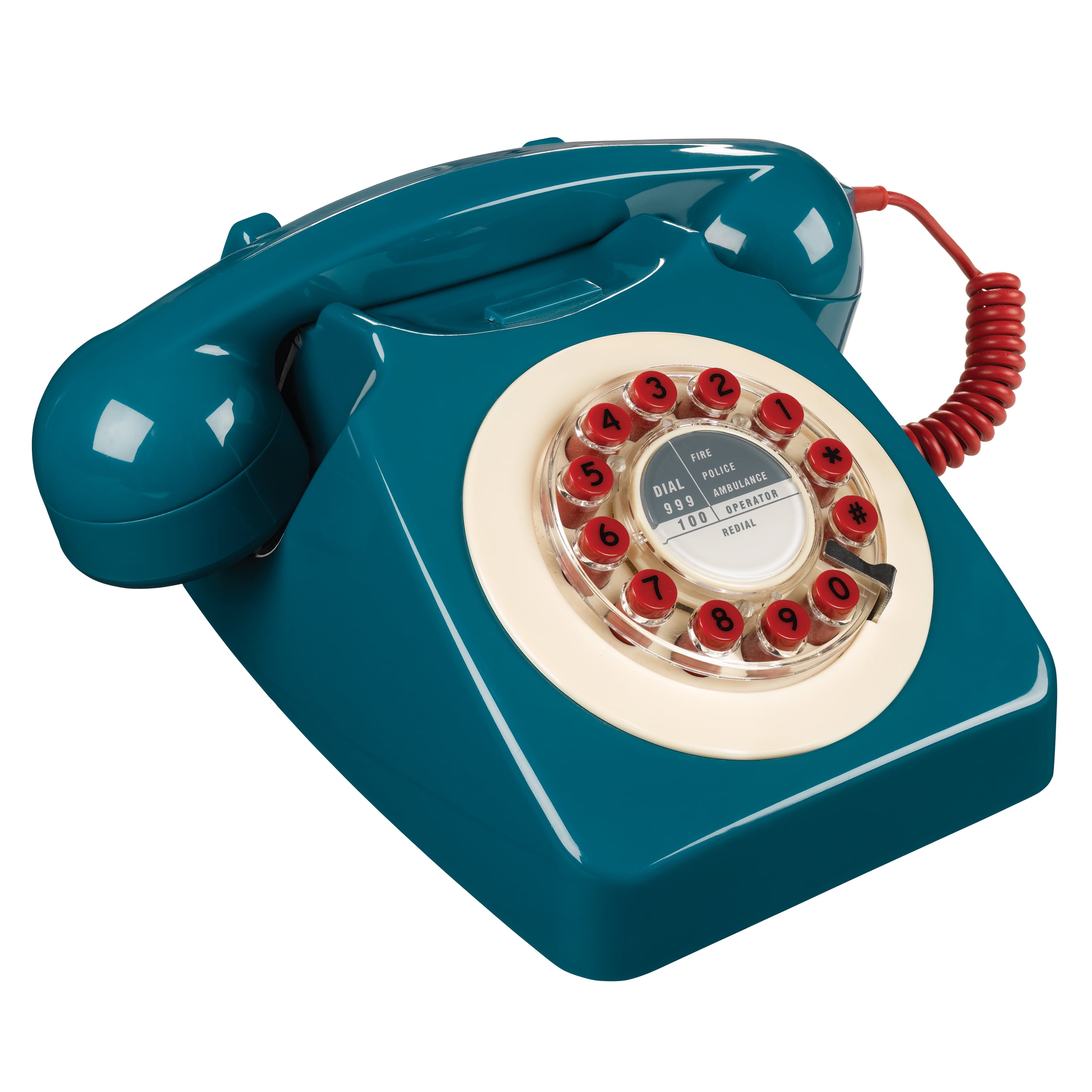 Retro 746 Series Rotary Corded Landline Phone - Walmart.com
