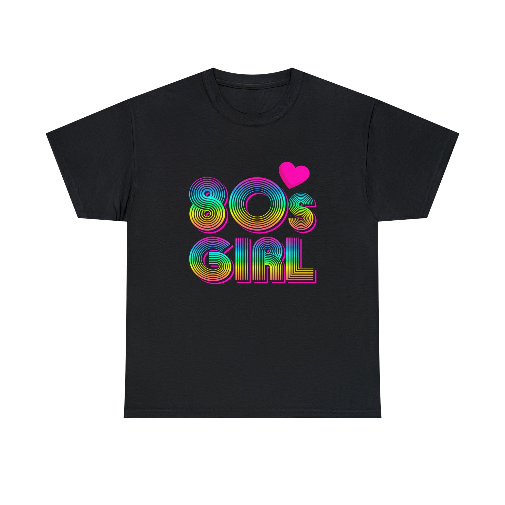 Retro 80's Girl Nineteen-Eighties Tshirt - Walmart.com