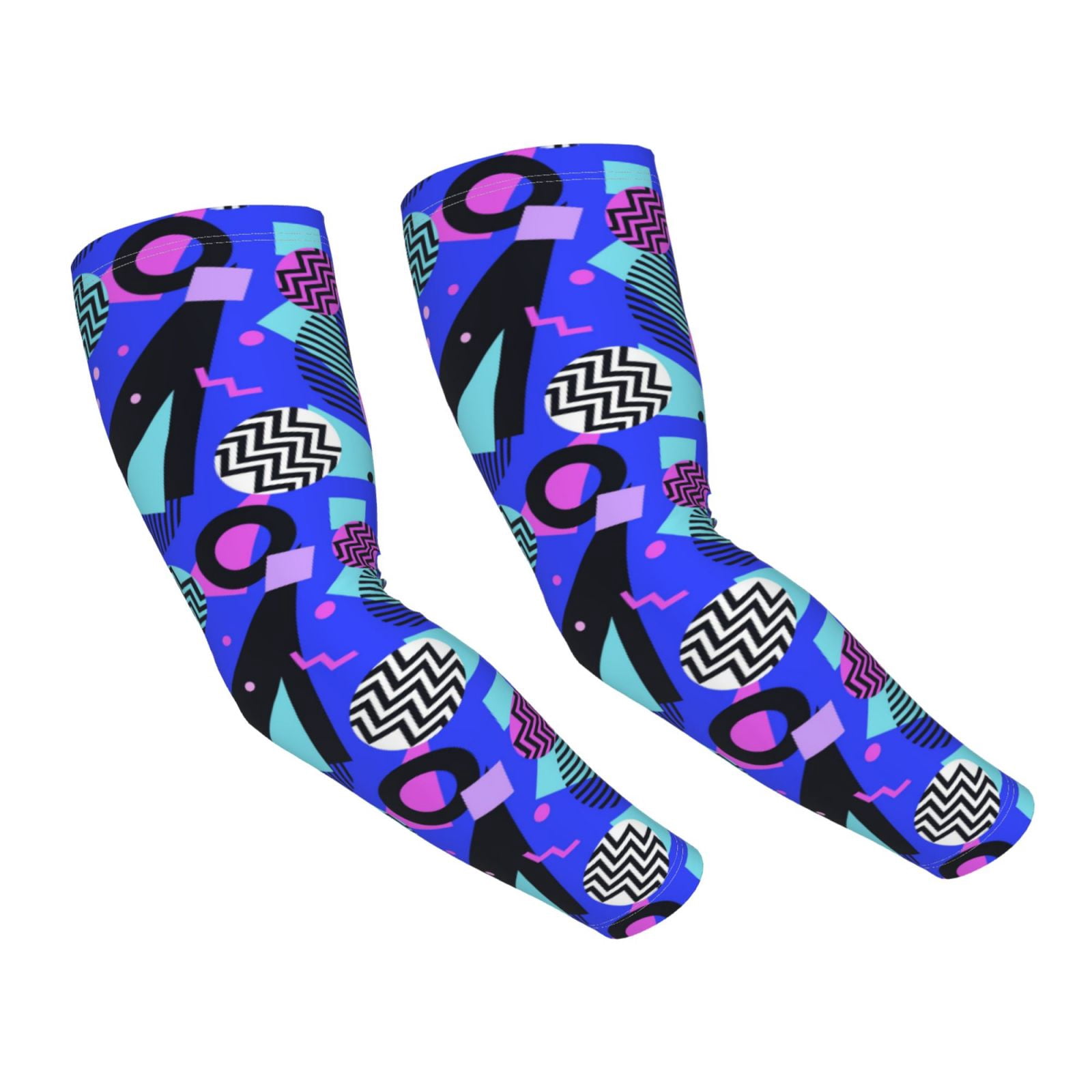 Retro 80s 90s Arm Sleeves for Men Women Sun Protection Tattoo Cover up ...