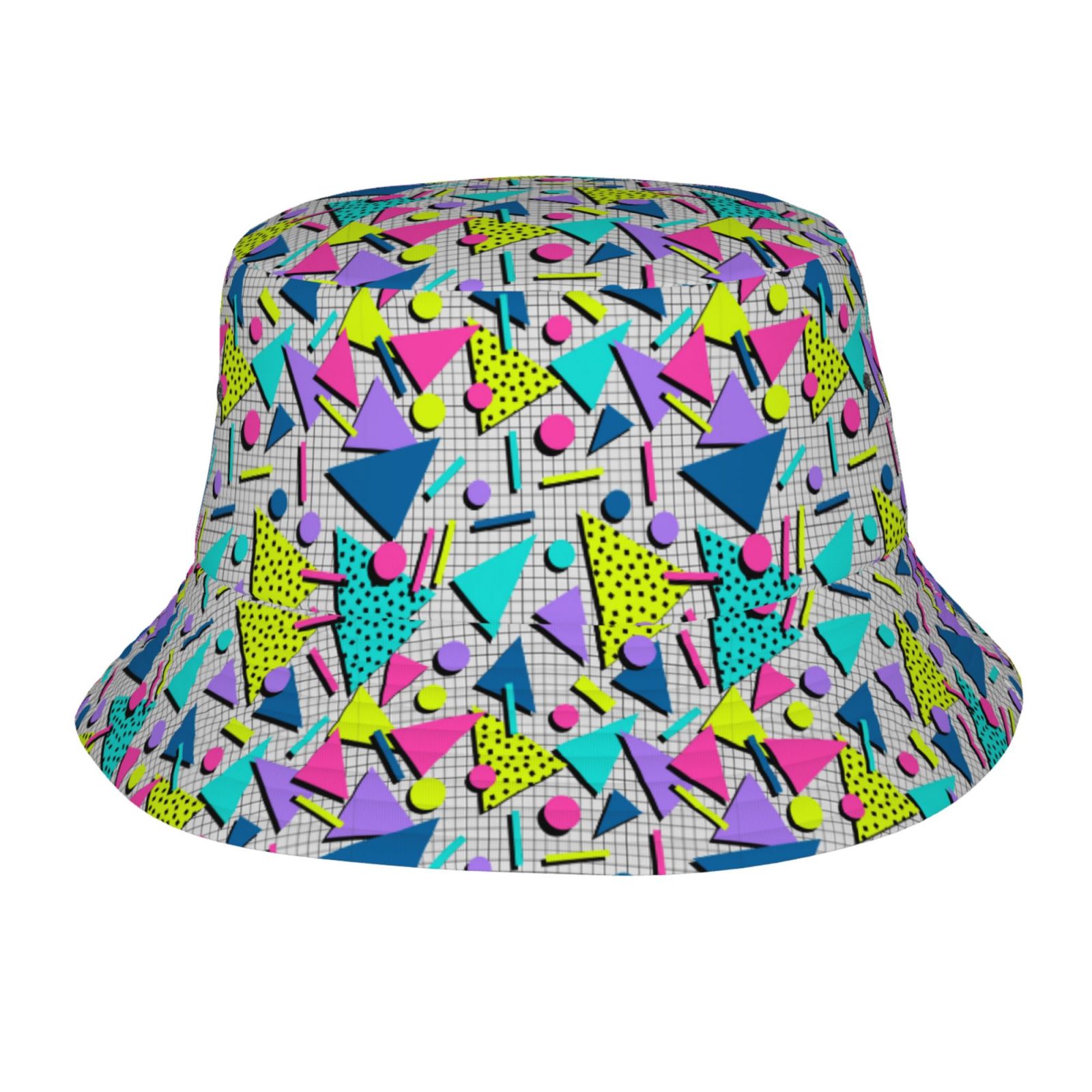 Retro 80s 90s Bucket Hats for Men Women Beach Sun Hat Outdoor Travel ...