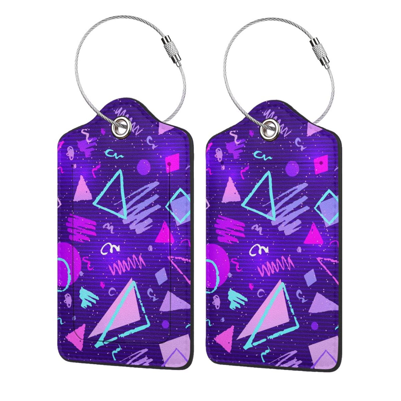 Retro 80s 90s Luggage Tags for Suitcase Tags Identifiers with Privacy ...