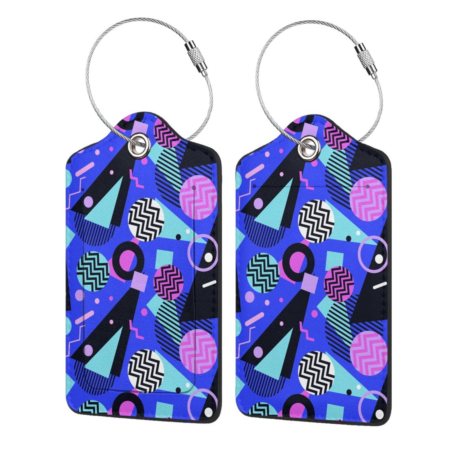 Retro 80s 90s Luggage Tags for Suitcase Tags Identifiers with Privacy ...