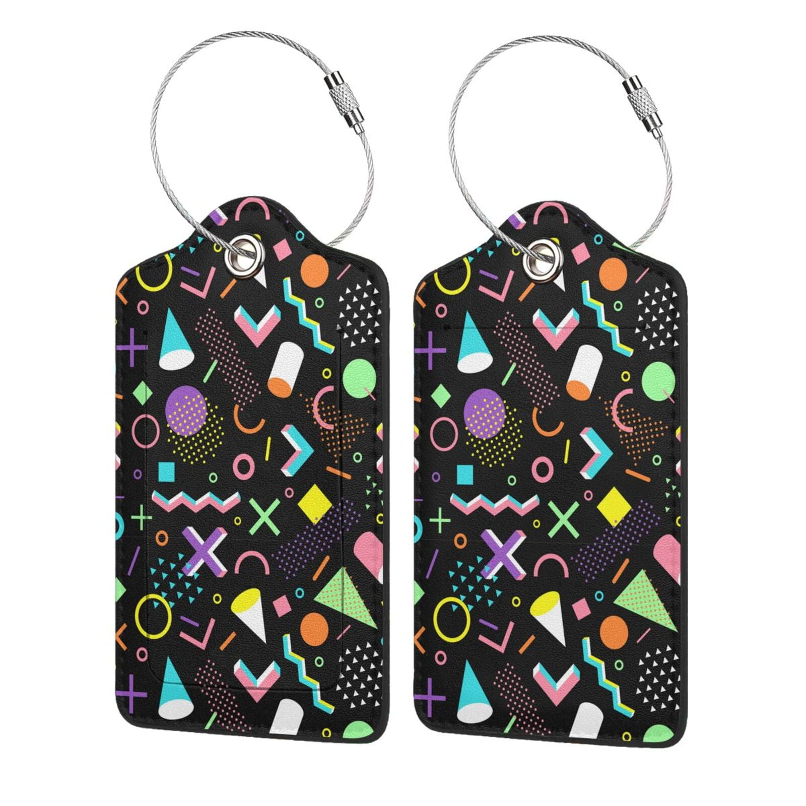 Retro 80s 90s Luggage Tags for Suitcase Tags Identifiers with Privacy ...