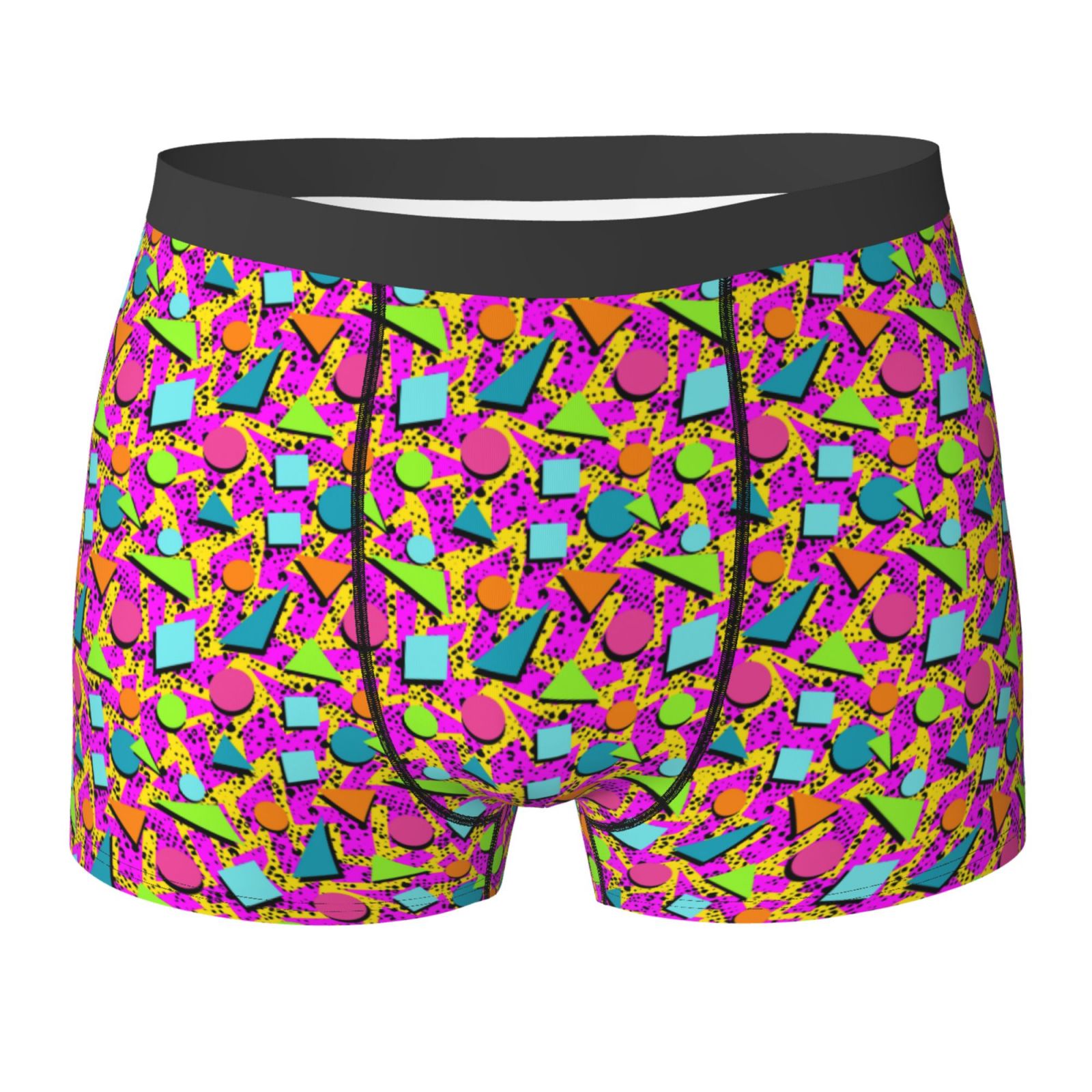 Retro 80s 90s Mens Underwear Boxer Briefs Soft Underpants Large with ...