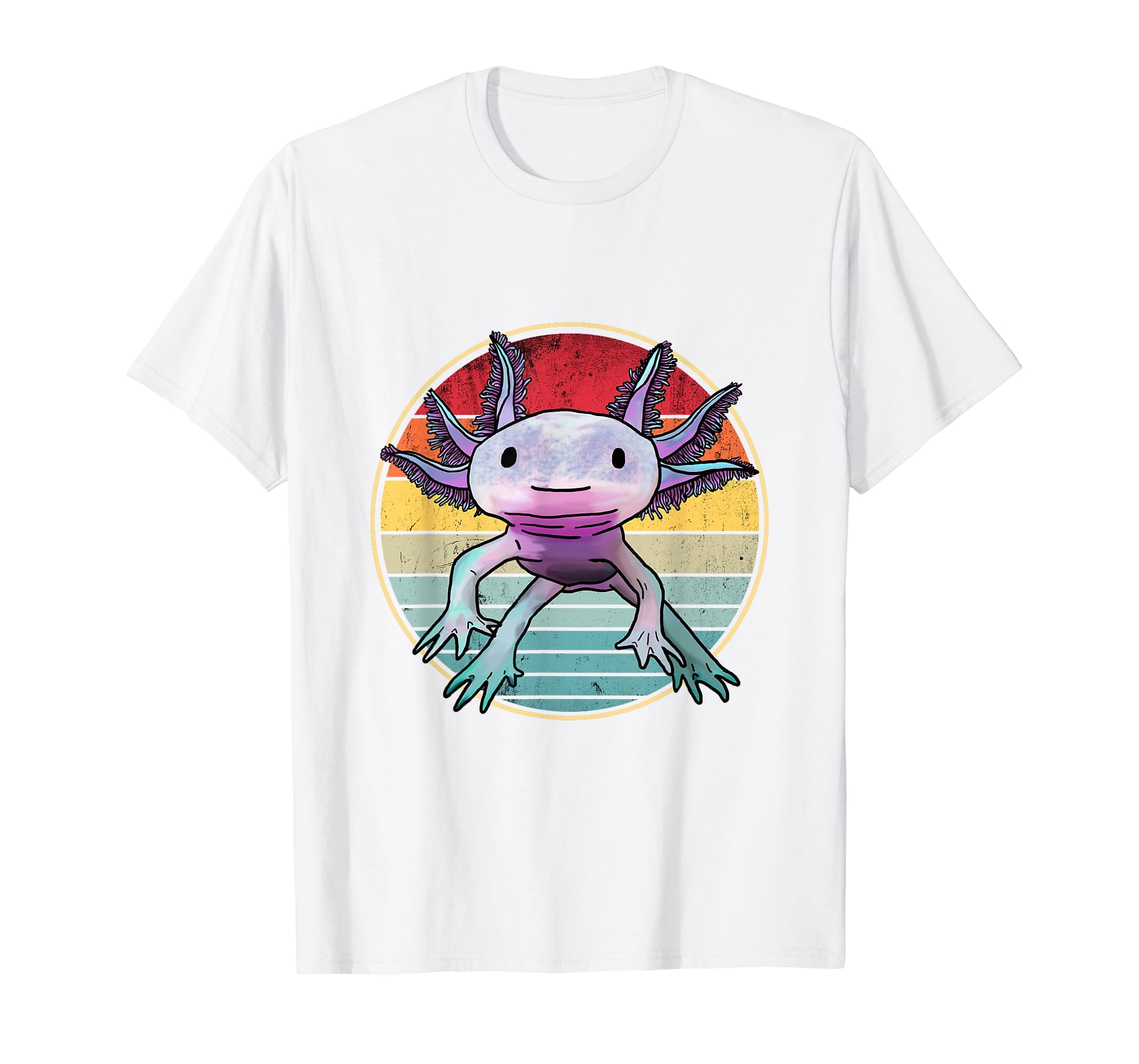 Retro 80s 90s axolotl shirt Cute Axolotl T-Shirt - Walmart.com