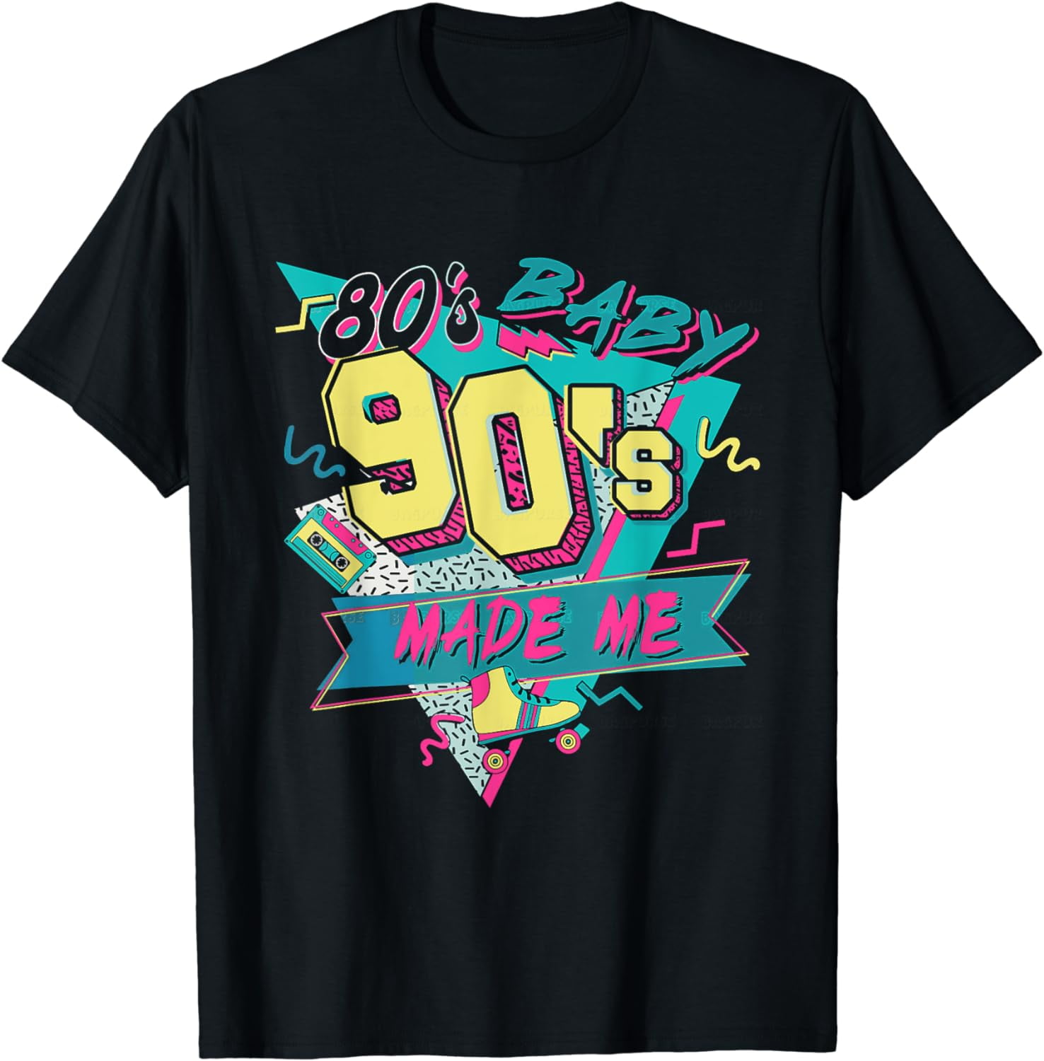 Retro 80s Baby 90s Made Me Vintage 90's, 1990s 1980s T-Shirt - Walmart.com