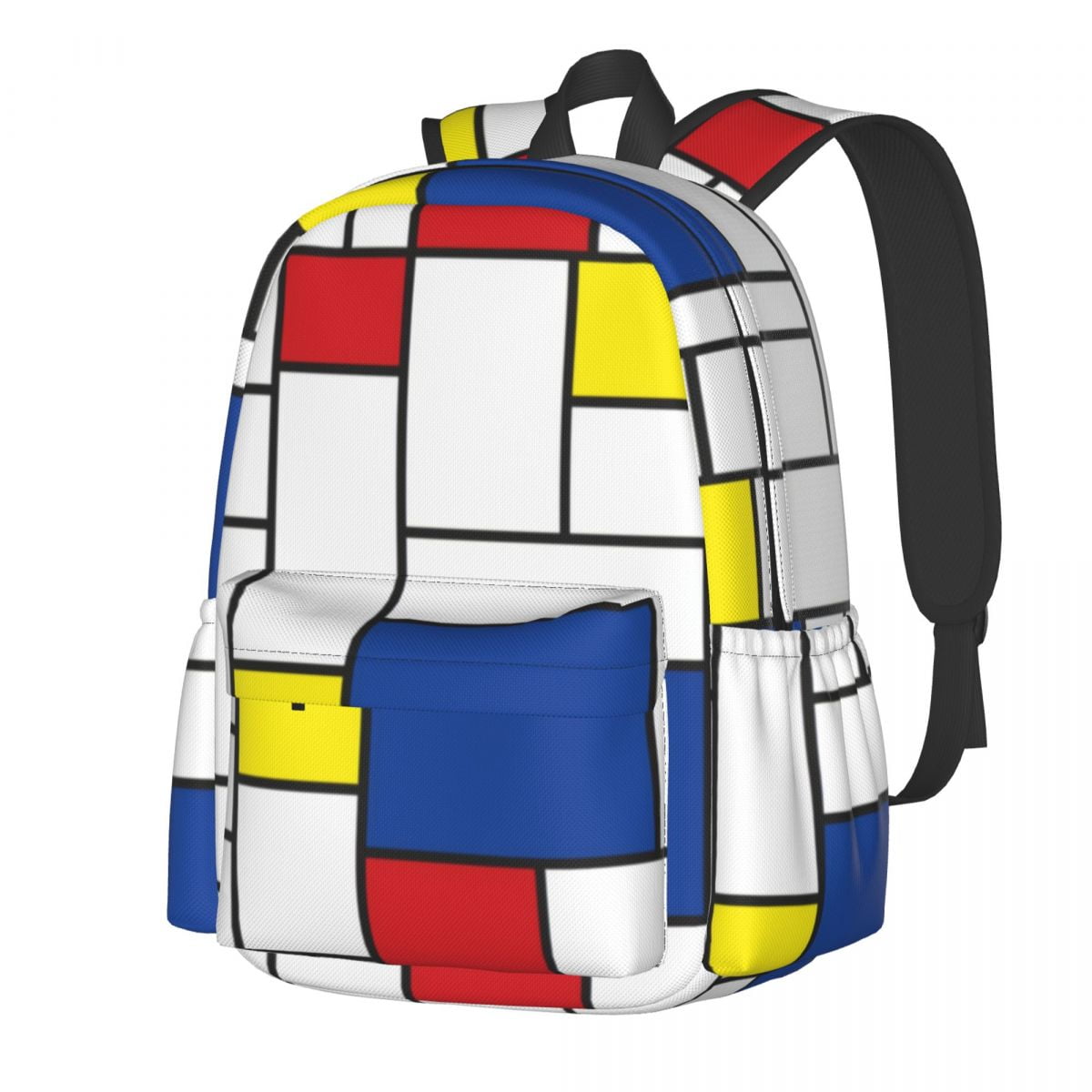 Retro 80s Geometric Backpack Student Unisex Memphis Art Print Large ...