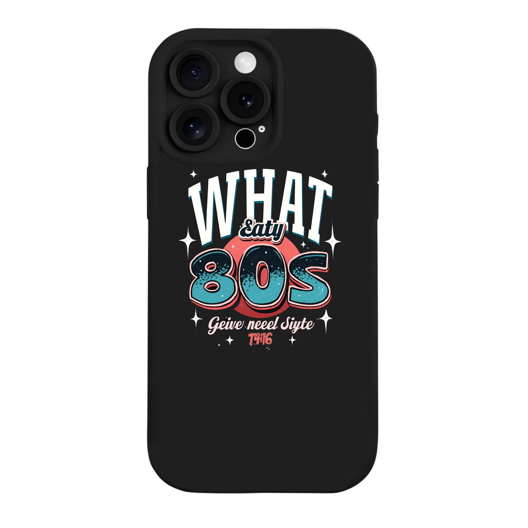 Retro 80s Inspired iPhone 15 Pro Case - Lightweight Yellowing Resistant ...