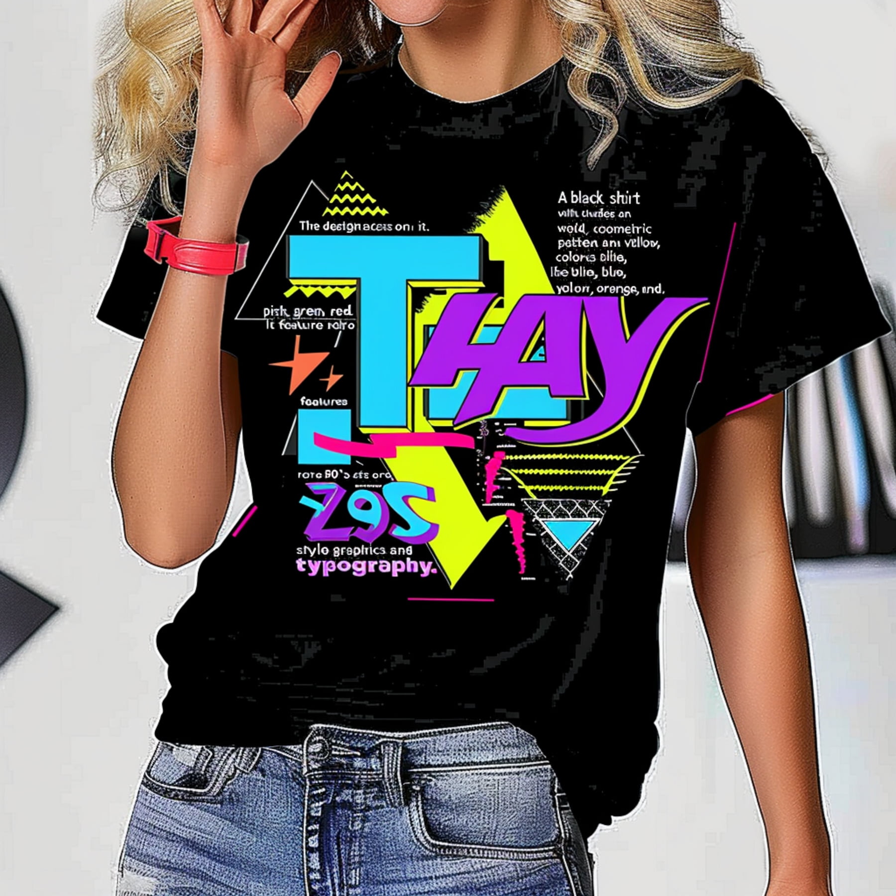 Retro '80s Miami Nights Black TShirt: Totally Bad Design with Iconic ...