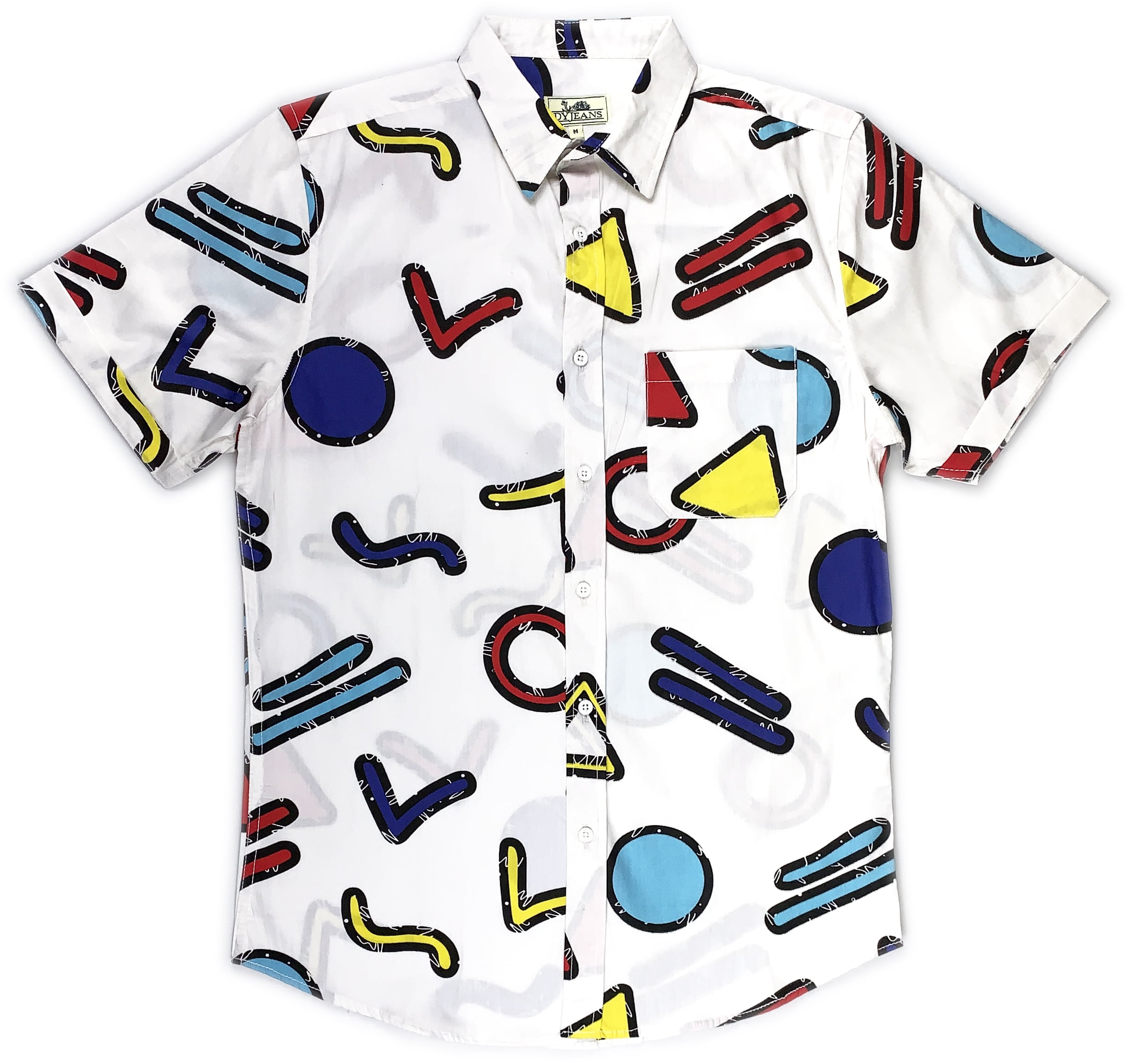 Retro 80s Print Shirt - Walmart.com