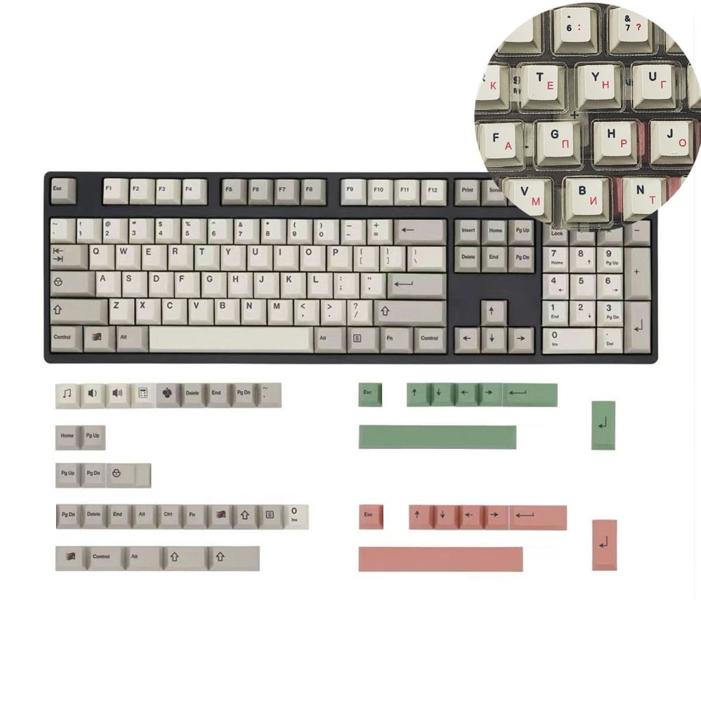 Retro 9009 149key Keycap Set Backlight Support Heat Sublimated Keycaps ...