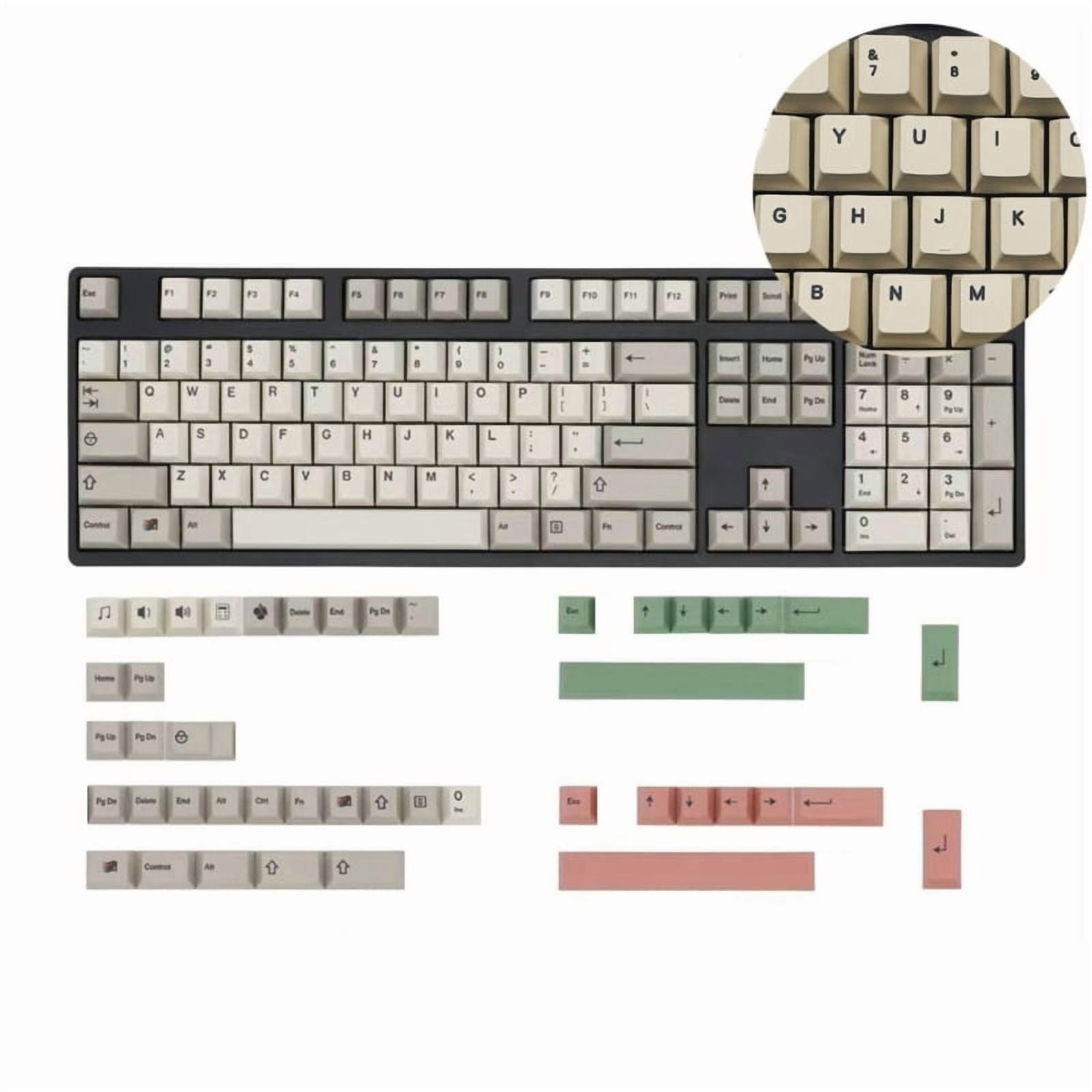 Retro 9009 149key Keycap Set Backlight Support Heat Sublimated Keycaps ...