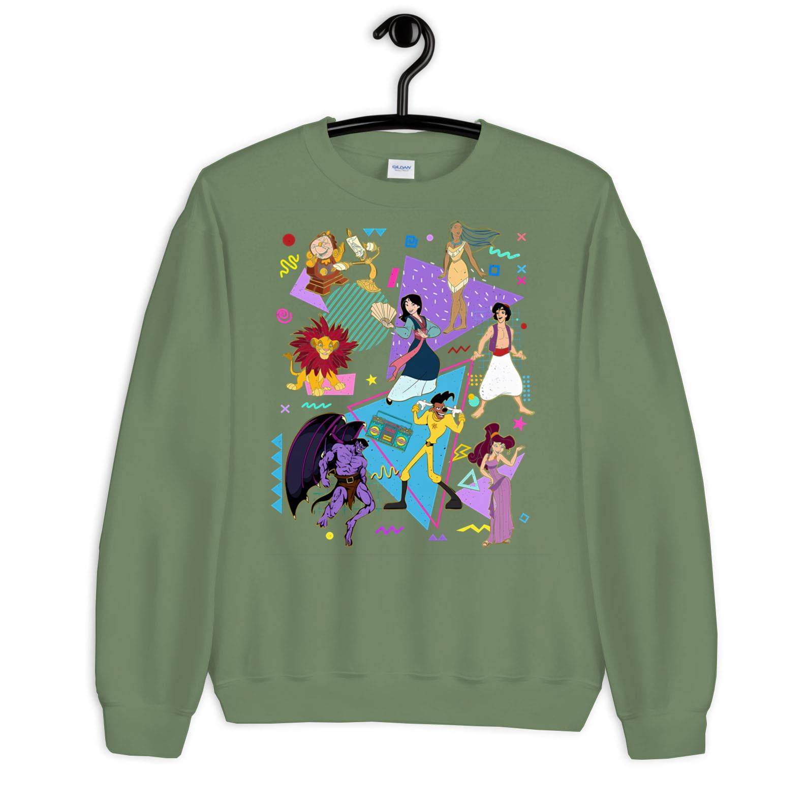 Retro 90s Characters Shirt, Powerline Aladdin Simba Mulan Pocahontas ...