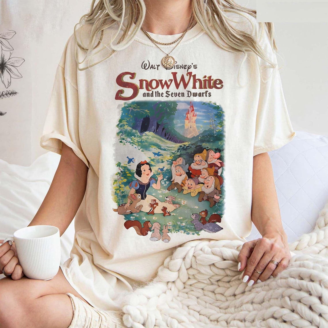 Retro 90s Disney Snow White Comfort Colors Shirts, Disney Character ...