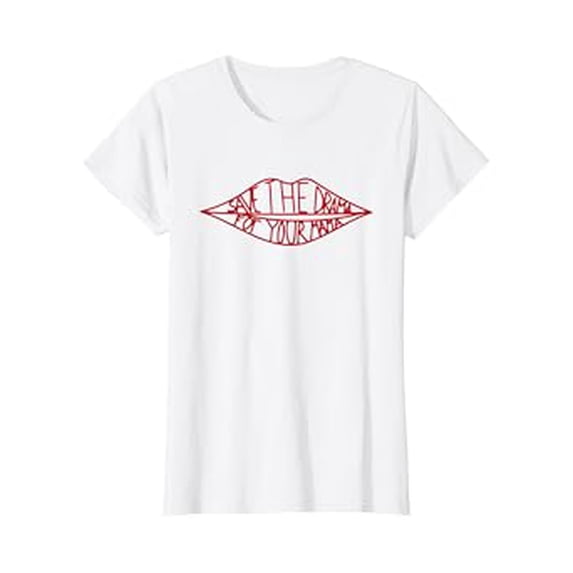 Retro 90s Drama Mama Slogan Lips T-Shirt for Expressive Style - Walmart.com