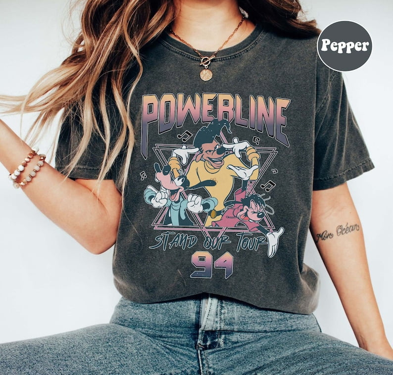 Retro 90s Goofy Movie Comfort Colors Shirt, Max Goofy Roxanne Powerline ...