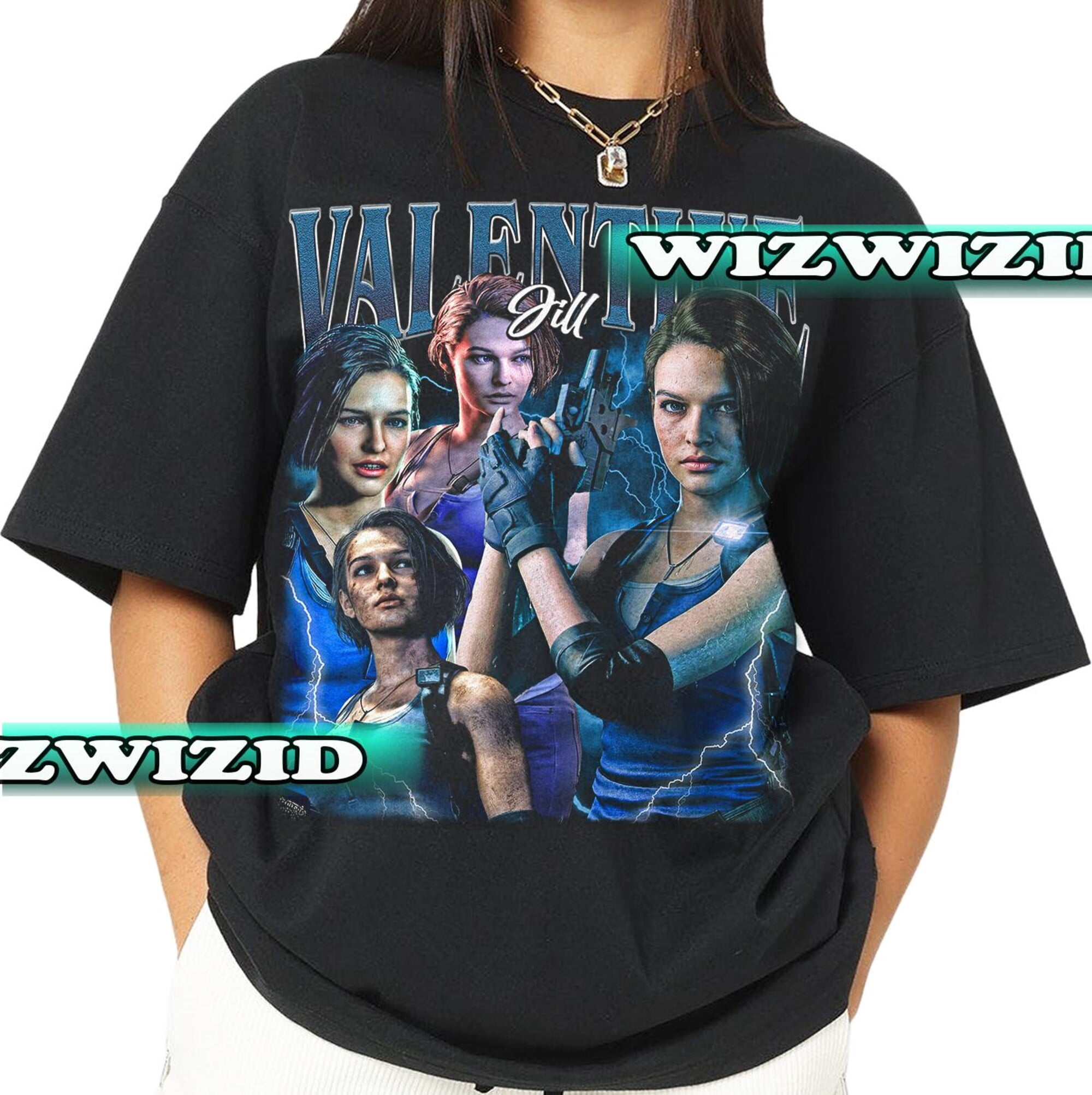 Retro 90s Jill Valentine Homage Shirt Jill Valentine Video Game Graphic ...