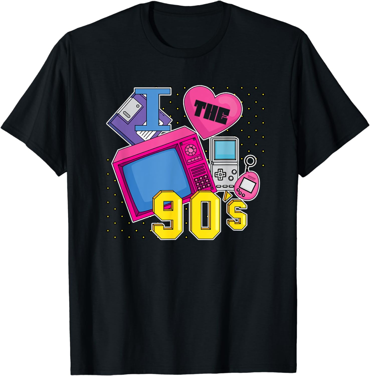 Retro 90s Nineties Era - Classic Vintage I Love The 1990s T-Shirt ...