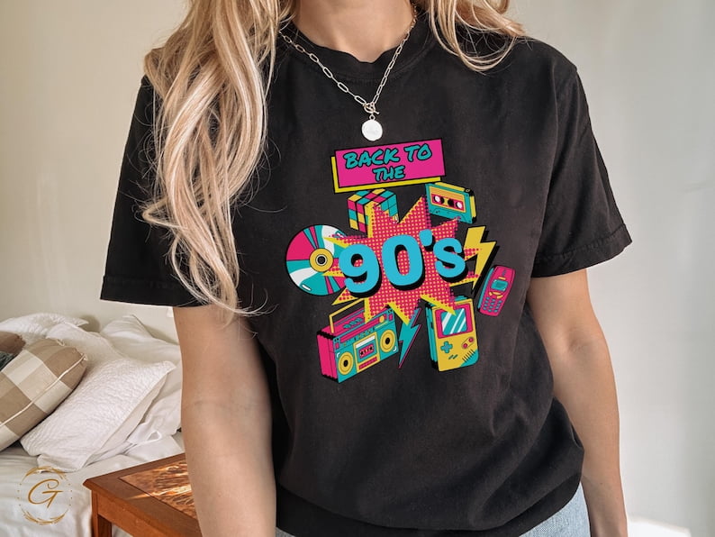 Retro 90s Throwback T-Shirt, Vintage 1990's Graphic T-Shirt, Nostalgic ...