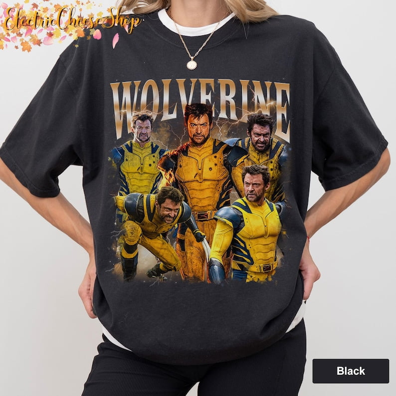 Retro 90s Wolverine Bootleg Shirt, Wolverine Character Shirt, Deadpool ...