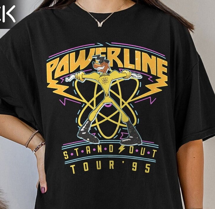 Retro A Goofy Movie Powerline World Tour 95' Shirt, Vintage Goofy Movie ...