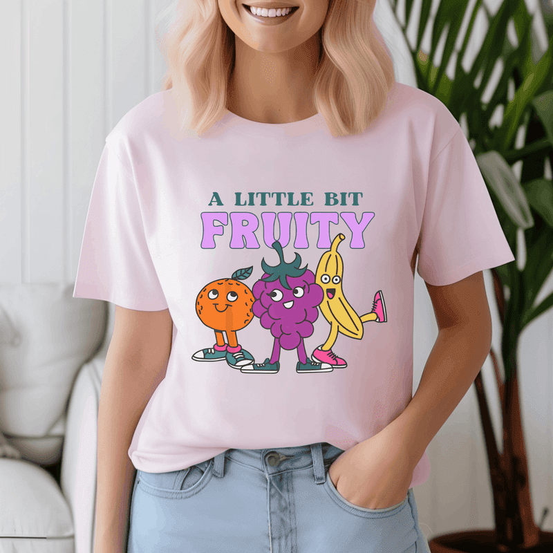 Retro A Little Bit Fruity Fruity LGBT Subtle Lesbian Pride - Walmart.com