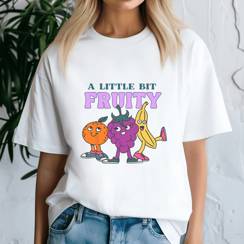 Retro A Little Bit Fruity Fruity LGBT Subtle Lesbian Pride - Walmart.com