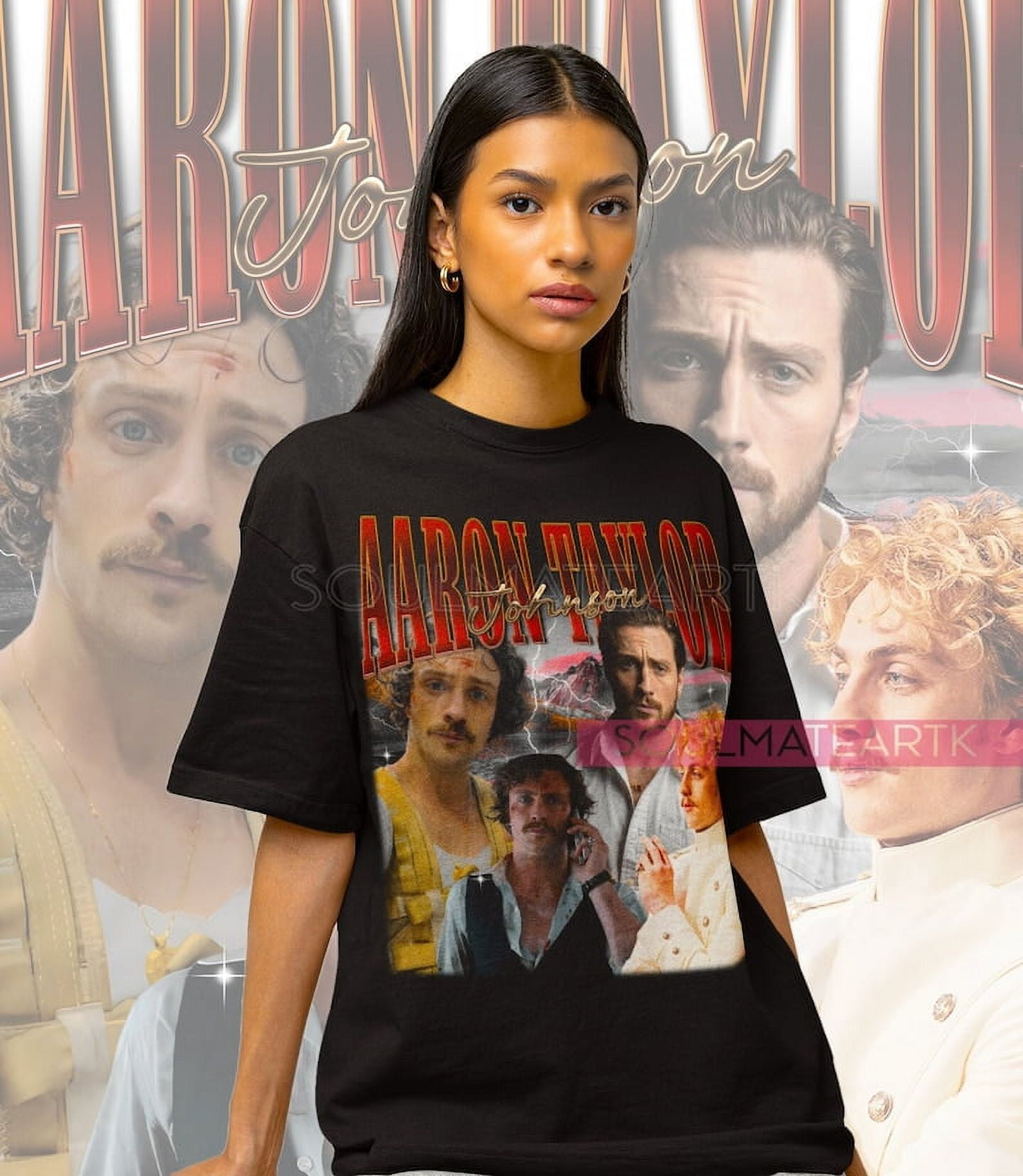 Retro Aaron Taylor Johnson Shirt, Aaron Taylor Johnson Sweater, Vintage ...