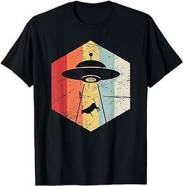 Retro Abduction Alien UFO T-Shirt - Walmart.com