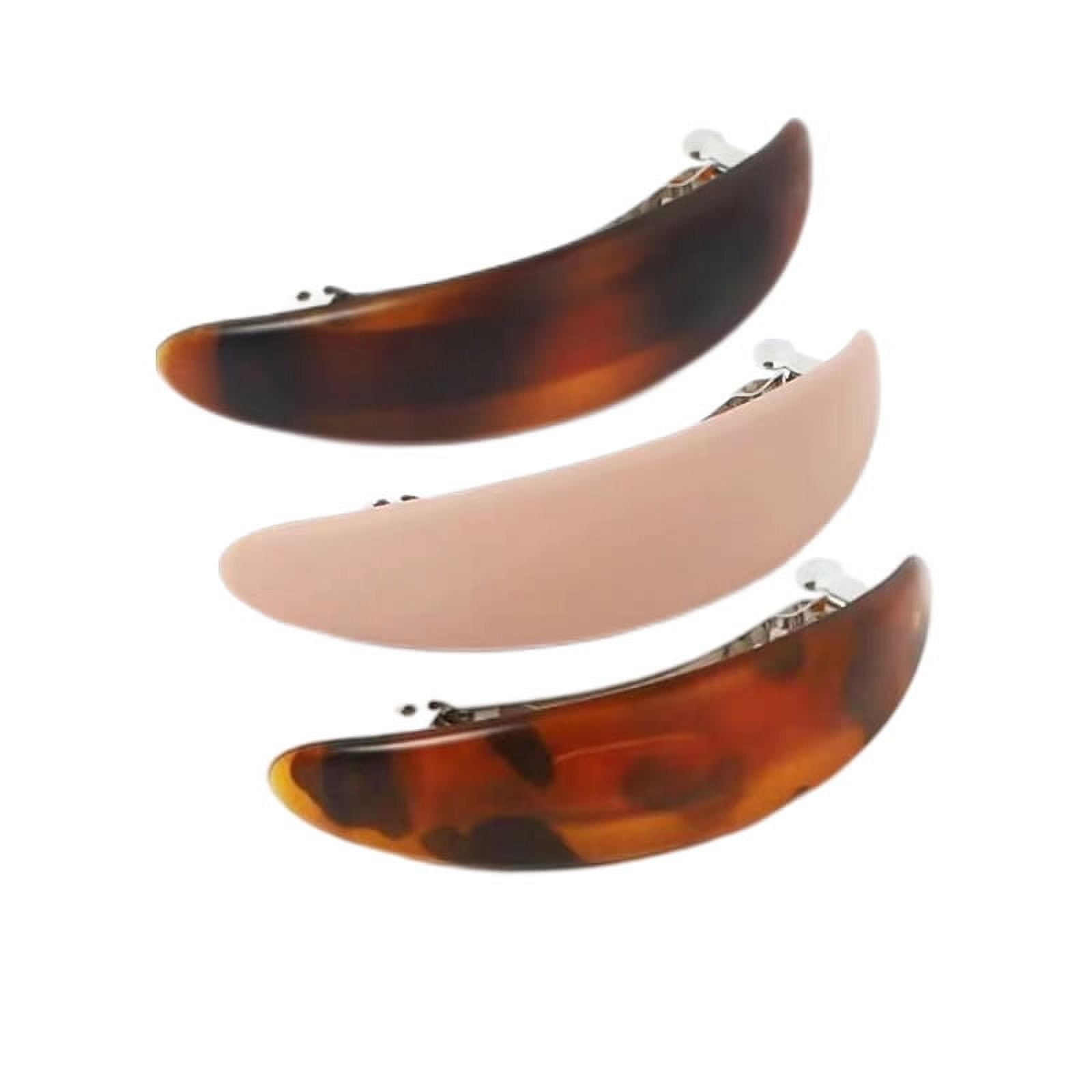 Retro Acrylic Hair Clips 3pcs,8cm Classic French Automatic,Large Spring ...