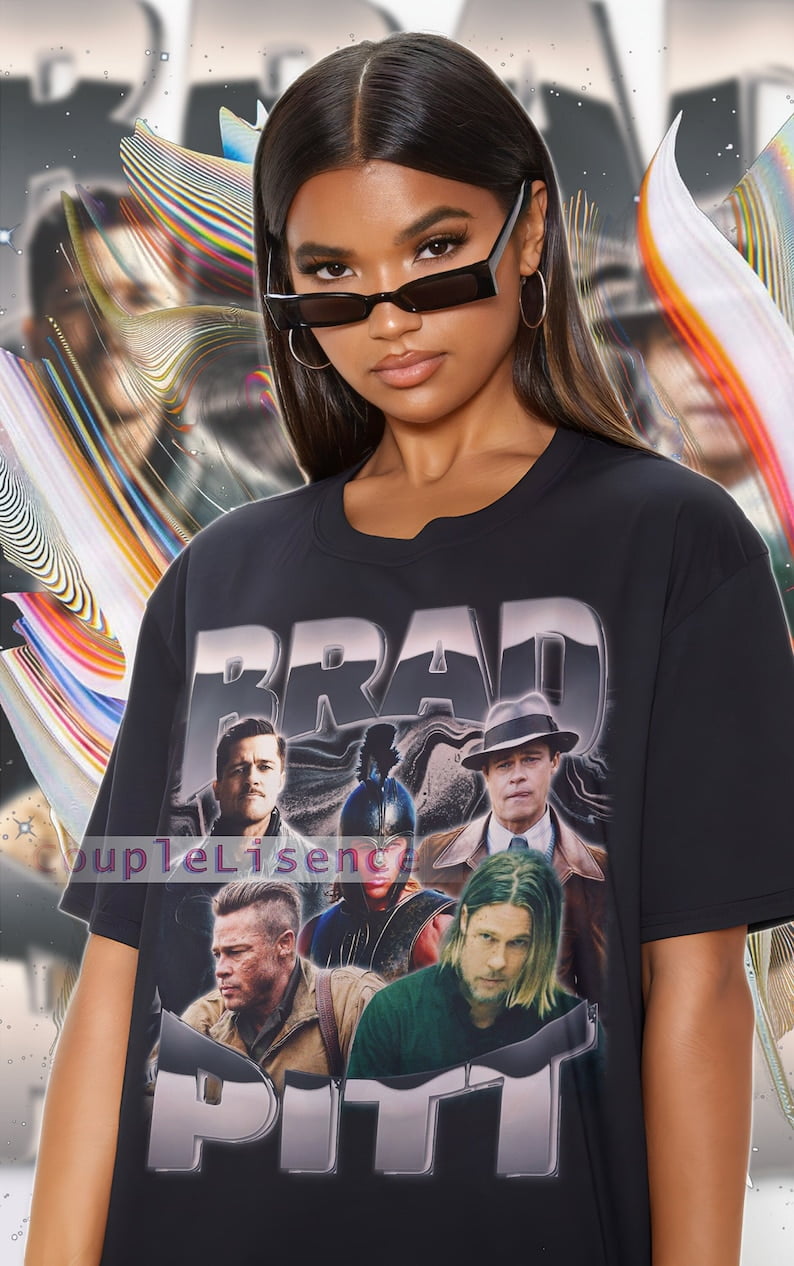 Retro Actor TV Show BRAD PITT Vintage Shirt | Brad Pitt Homage Retro ...